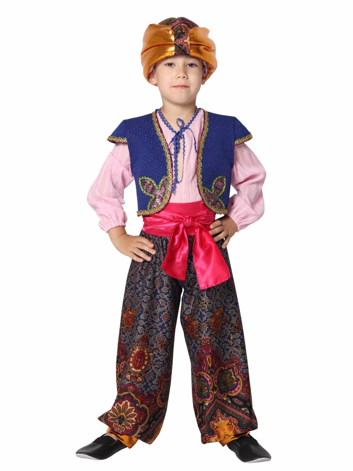 Карнавальный костюм детский Алладин в синем (116)