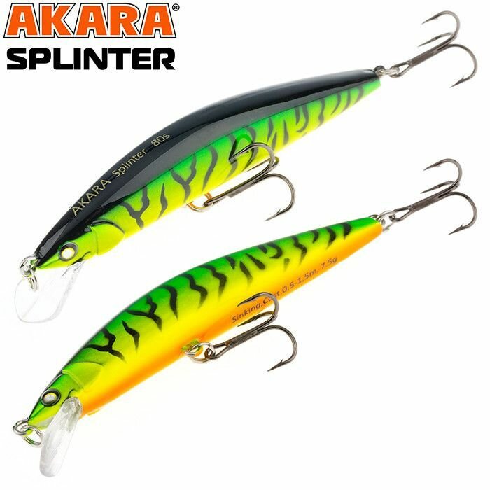 Воблер Akara Splinter 65S 5гр. (1/6 oz 2,6 in) A68