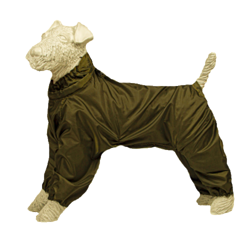 Дождевик-комбинезон для добермана кобеля, повышенной прочности, цвет хаки