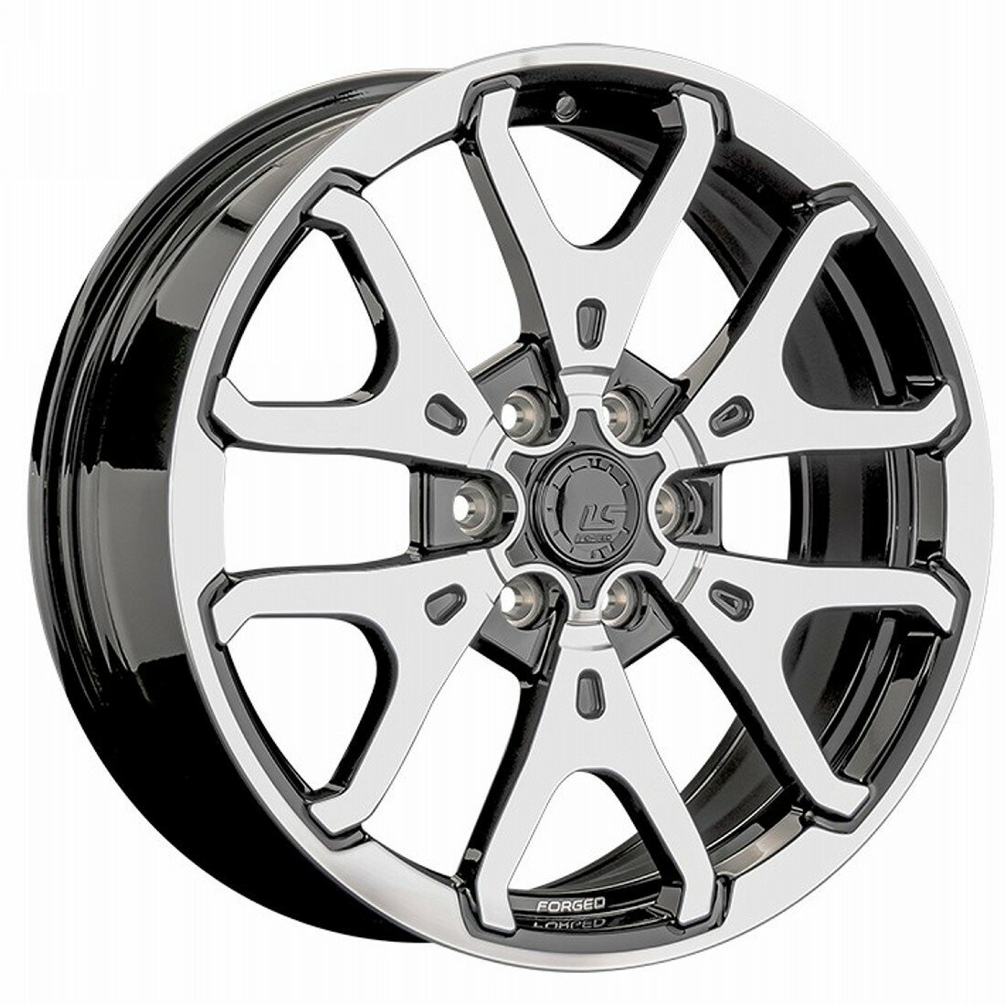 Колесный диск LS Forged LS FG20 8x18 6x139,7 ET42 75,1 BKF кованый для автомобиля