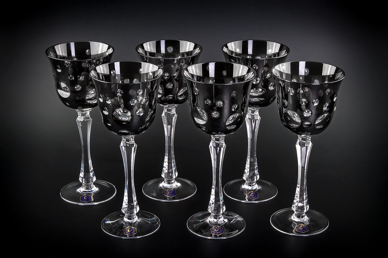 Бокал для красного вина, коллекция Страккато, хрусталь, цвет серый CRISTALLERIE de MONTBRONN