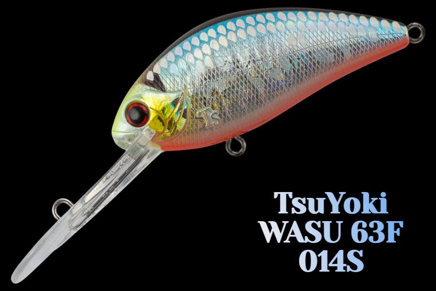 Воблер TsuYoki WASU 63F, плавающий, длина 63мм, вес 13гр, заглубление 2,8-5,5м, цвет 014S