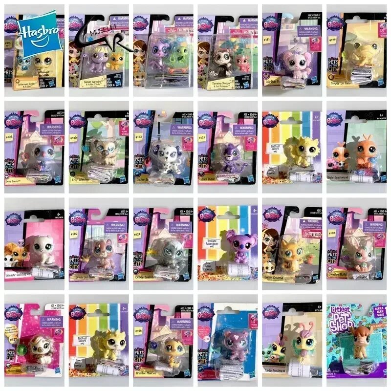 Hasbro Littlest Pet Shop Мини-фигурка котенка Сиреневый, invalid option