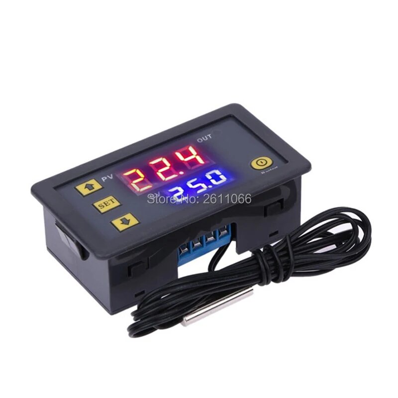 Цифровой терморегулятор NIUKETAT W3230 12В/24В AC110-220В DC12V