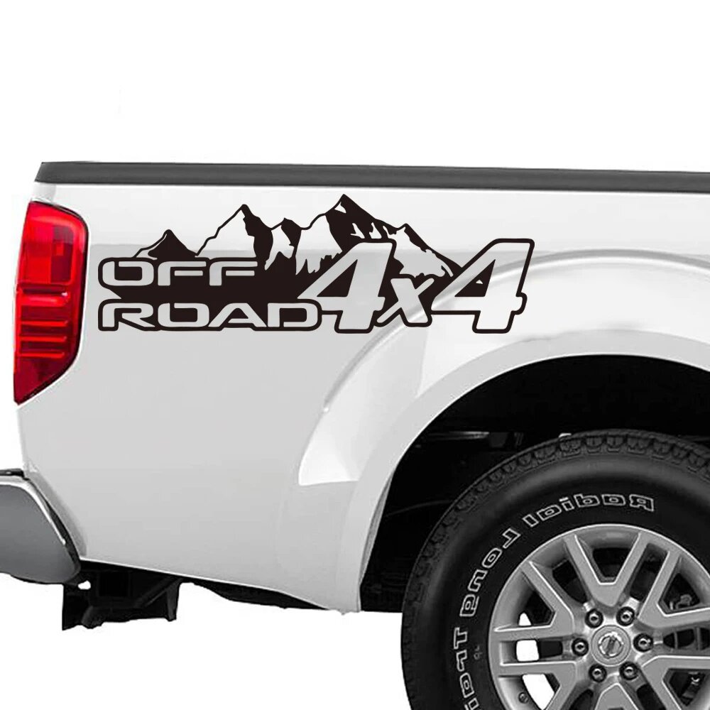 2 шт. 4x4 OFF ROAD 4WD горный грузовик автомобильная наклейка наклейка для бампера капот задняя дверь авто декор автомобиля