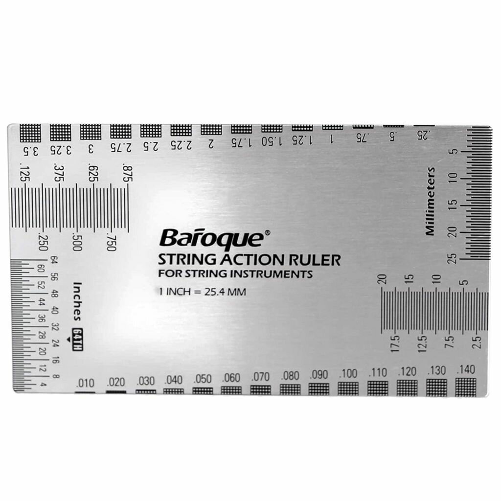 Линейка для настройки высоты струн гитары