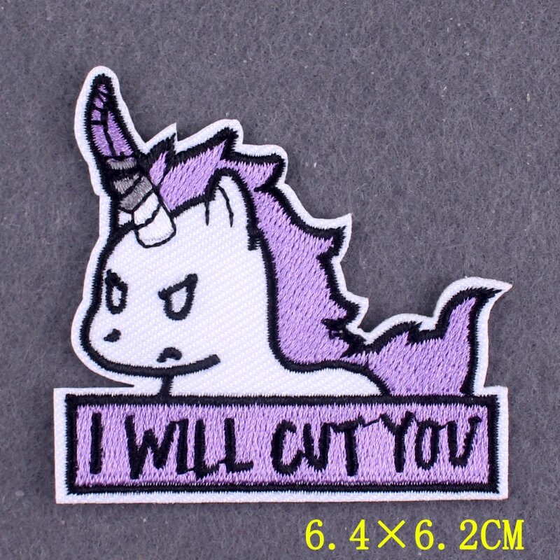 Термоклейкие нашивки с животными Сиреневый, PE6082CT