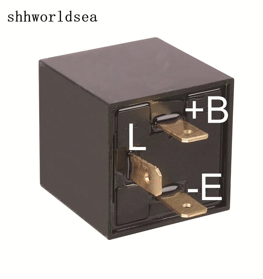 Автомобильное реле мигалки 12V 24V, 3 контакта, Цвет: 1PCS