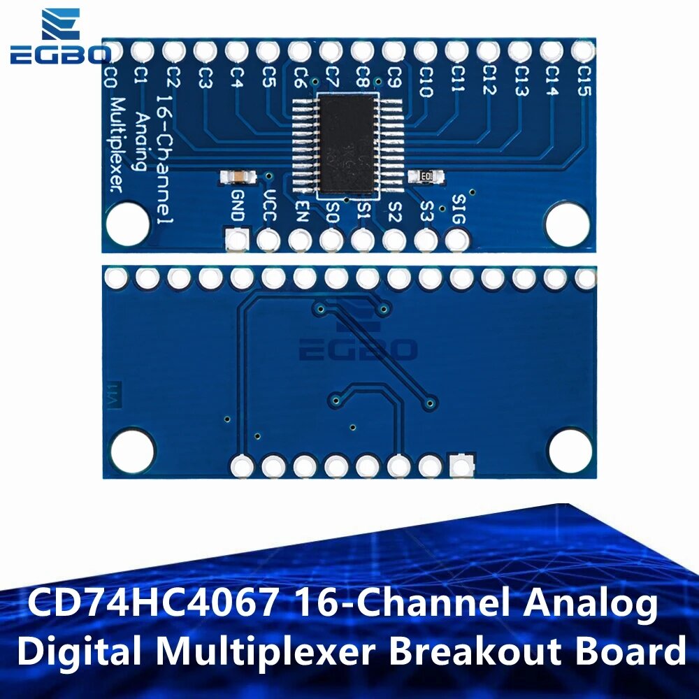 EGBO CD74HC4067 16-канальный мультиплексор 20PCS