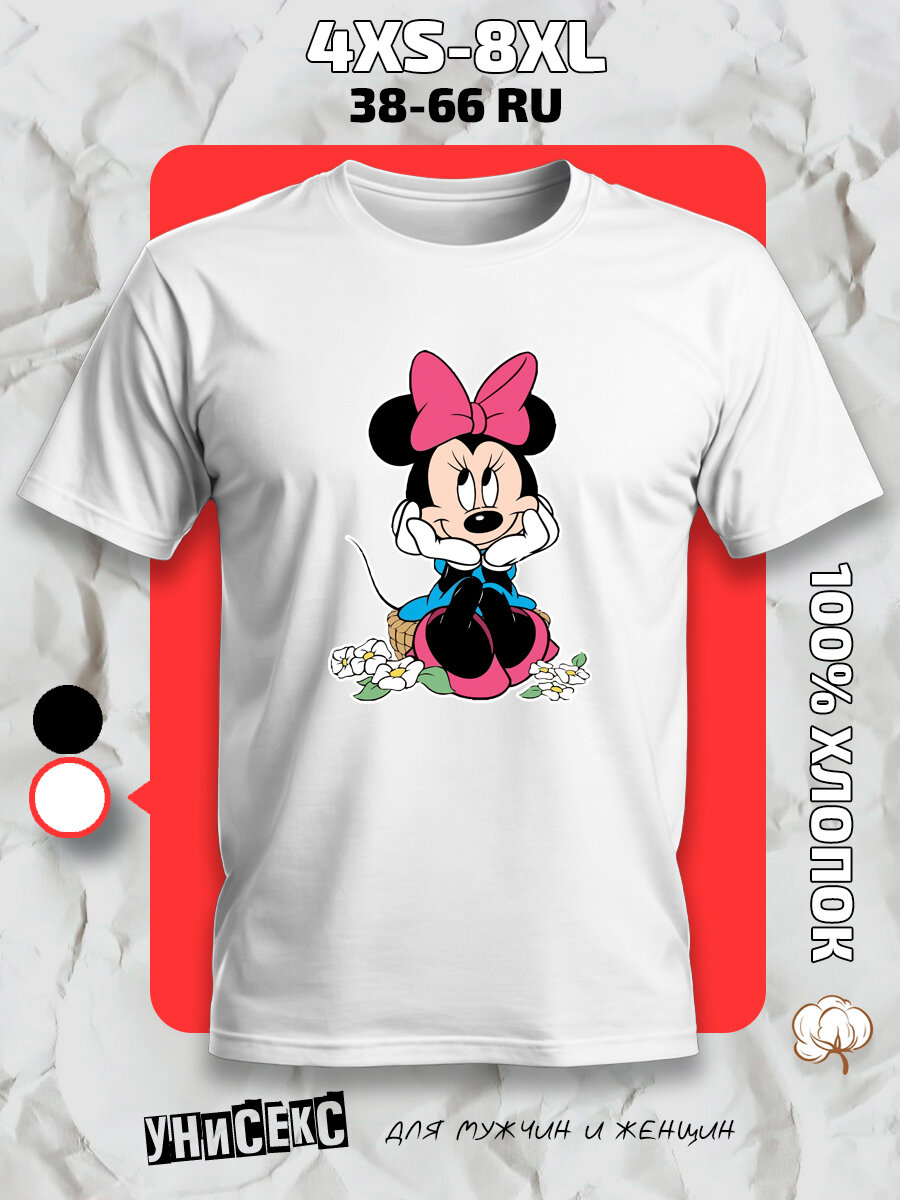 Футболка с принтом Микки Маус Минни