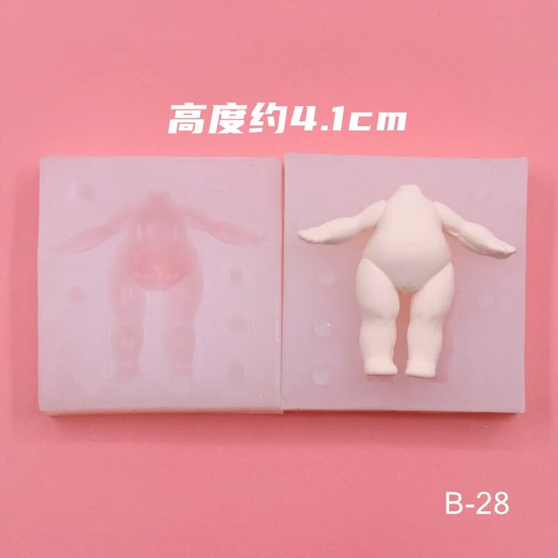 Силиконовые формы для тела кукол Q Розовый, CYM-02