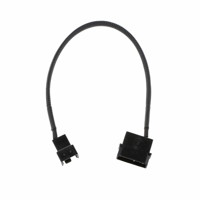 4-Pin Molex на 3-Pin/4-Pin PWM адаптер для вентилятора, Черный