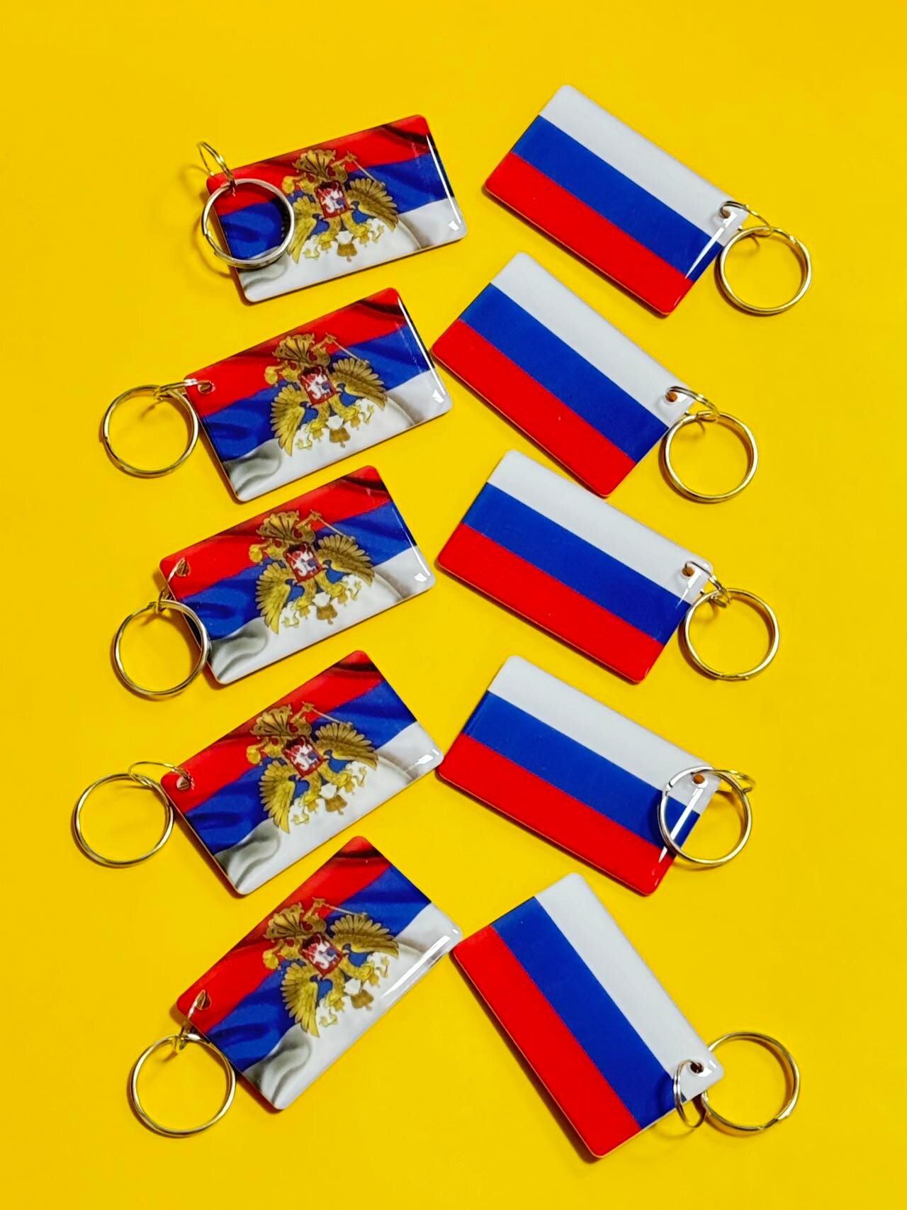 Электронный брелок прокси RFID T5577 (125Khz) Флаг с гербом 10 шт.