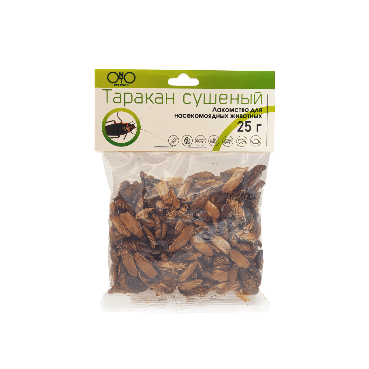 Лакомство Onto таракан туркменский сушеный для насекомоядных животных ( 25 г )