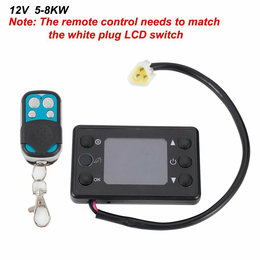 Контроллер дизельного стояночного отопителя с ЖК-экраном. / для Автономный воздушный отопитель салона авто. (переключатель панель управления+пульт дистанционного управления)