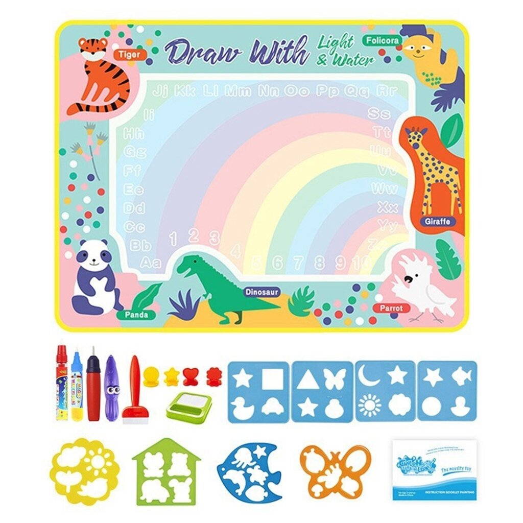 Детская Доска Для Рисования Водой Коврик Для Раскрашивания Воды Удобный Коврик Для Рисования Коврик Для Рисования Водой Коврик Для Рисования Водяными Каракулями Коврик Для Рисования