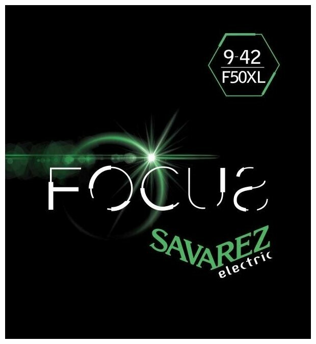 F50XL Focus Комплект струн для электрогитары, никелированные, 9-42, Savarez