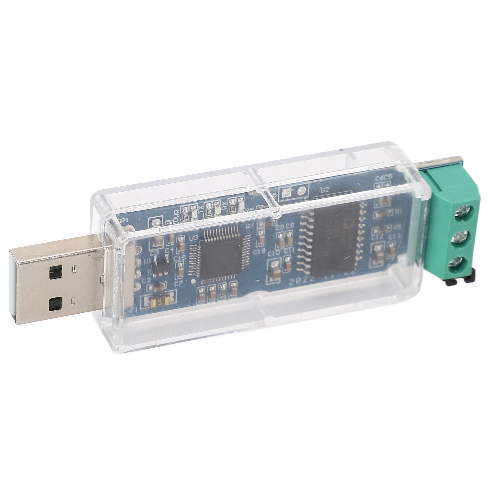 Модуль преобразователь USB-CAN с изолированной версией управления для отладки, анализа и корпуса-помощника