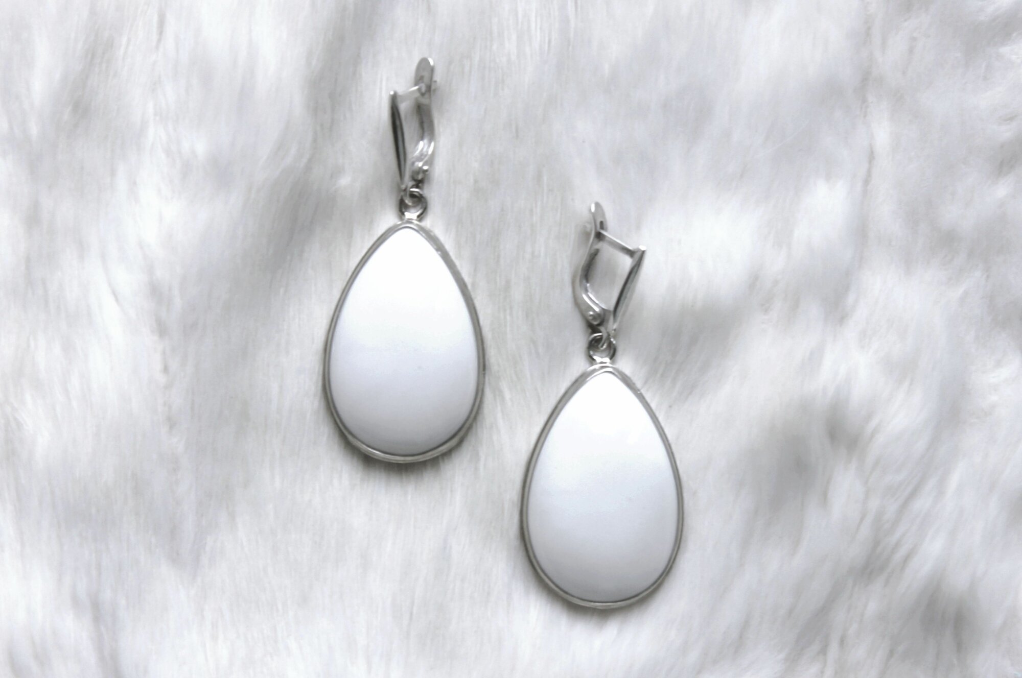 Серьги, кахолонг