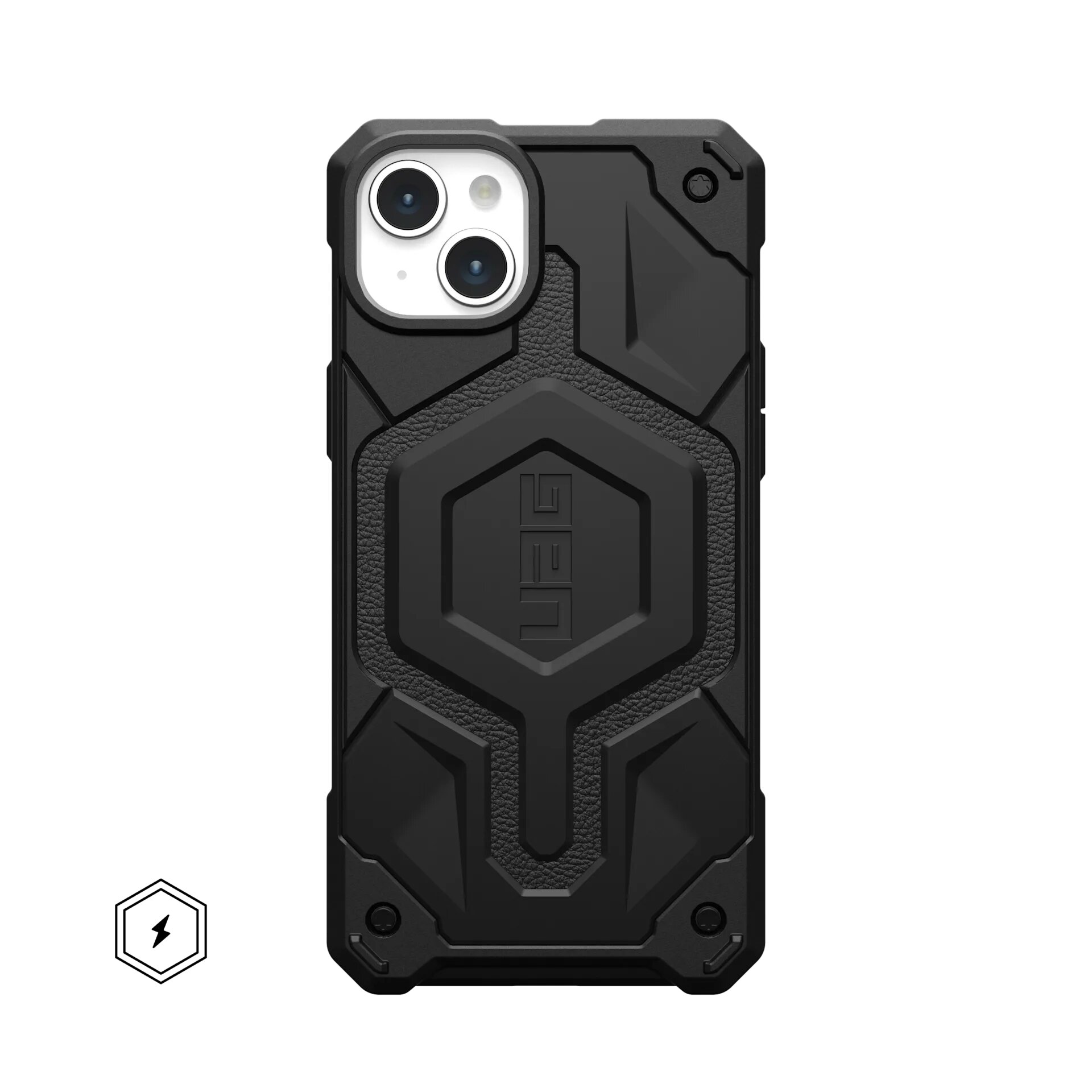Чехол с поддержкой MAGSAFE Uag Monarch Pro для iPhone 15 Plus 6.7", цвет карбон (Carbon Fiber)