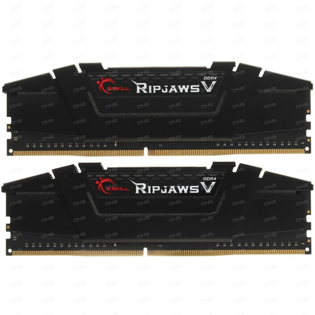 Оперативная память G.Skill RIPJAWS V (F4-3600C18D-16GVK) DIMM DDR4 16 ГБ - 2 шт, 3600 МГц