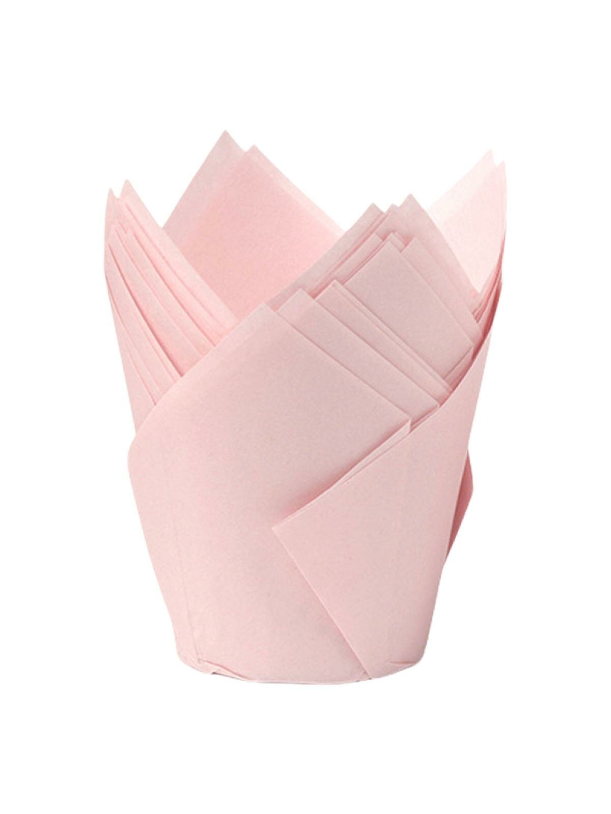 50шт Тюльпановые формочки для кексов Многоцелевые формочки для маффинов для различных нужд в выпечке