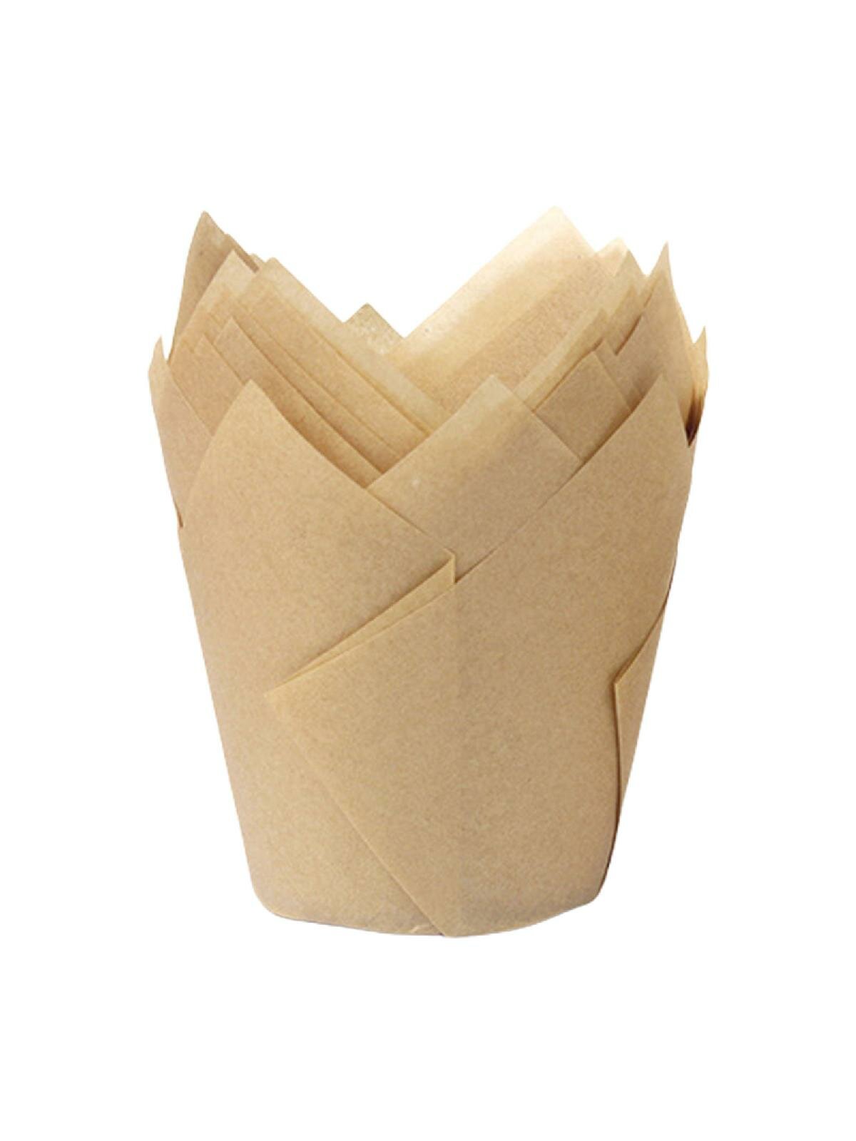 50шт Тюльпановые формочки для кексов Многоцелевые формочки для маффинов для различных нужд в выпечке