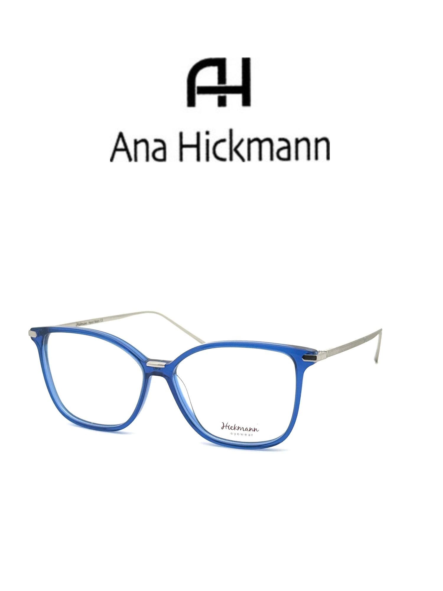 Оправа для очков Ana Hickmann HI6083 T02 женская, голубая/серебристая, металл