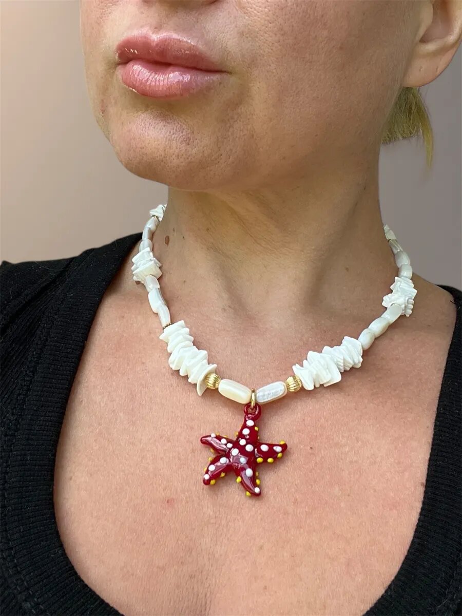 Колье, перламутр