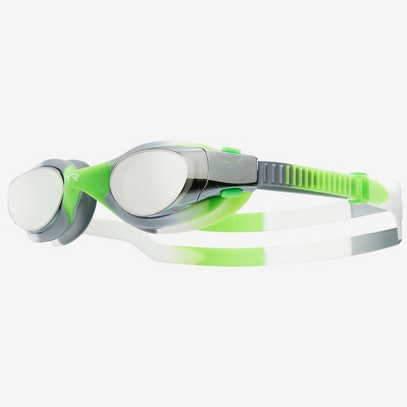 Очки для плавания подростковые TYR Vesi Tie Dye Mirrored Junior 657 Серебристый (657 Серебристый, O/S)