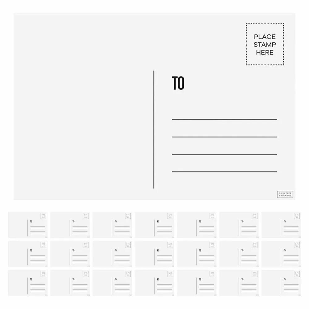 Набор из 50 белых открыток из крафт-бумаги для изготовления приглашений и декора