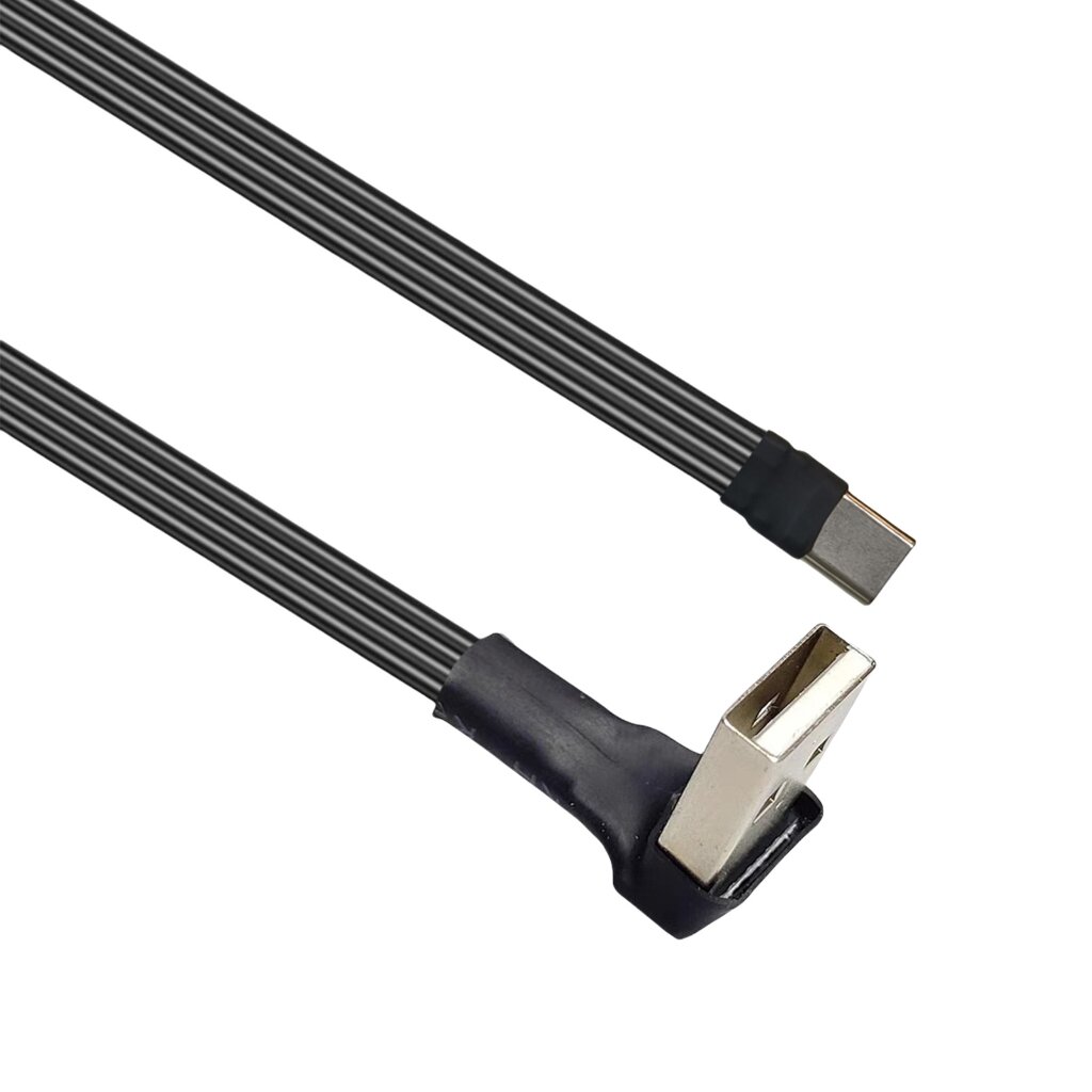 Прямая головка с разъемом типа c (комплект термоусадочной трубки) кабель-3 м-USB верхний изгиб