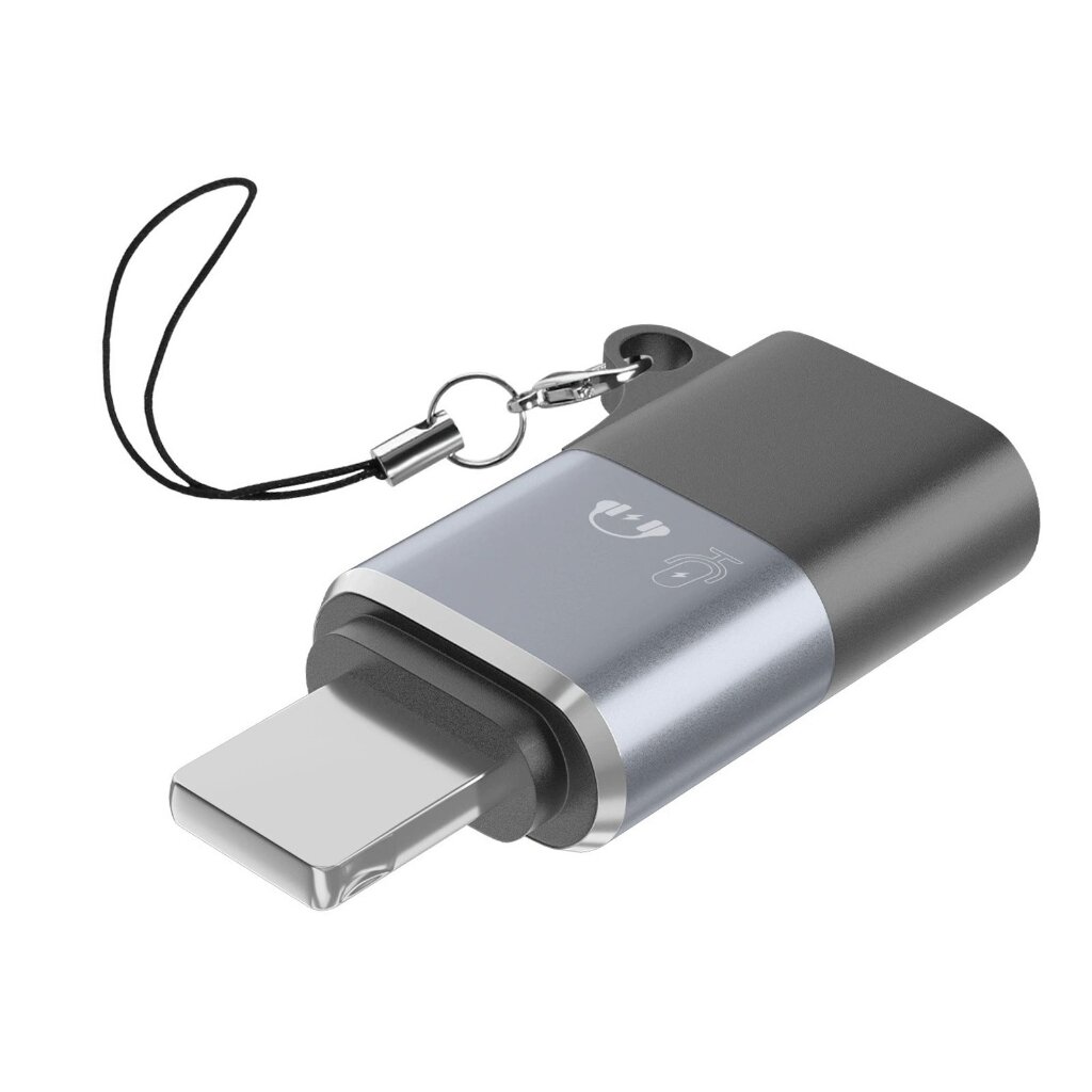 Адаптер Type C - OTG для телефона, быстрая зарядка 4.3V, со шнурком