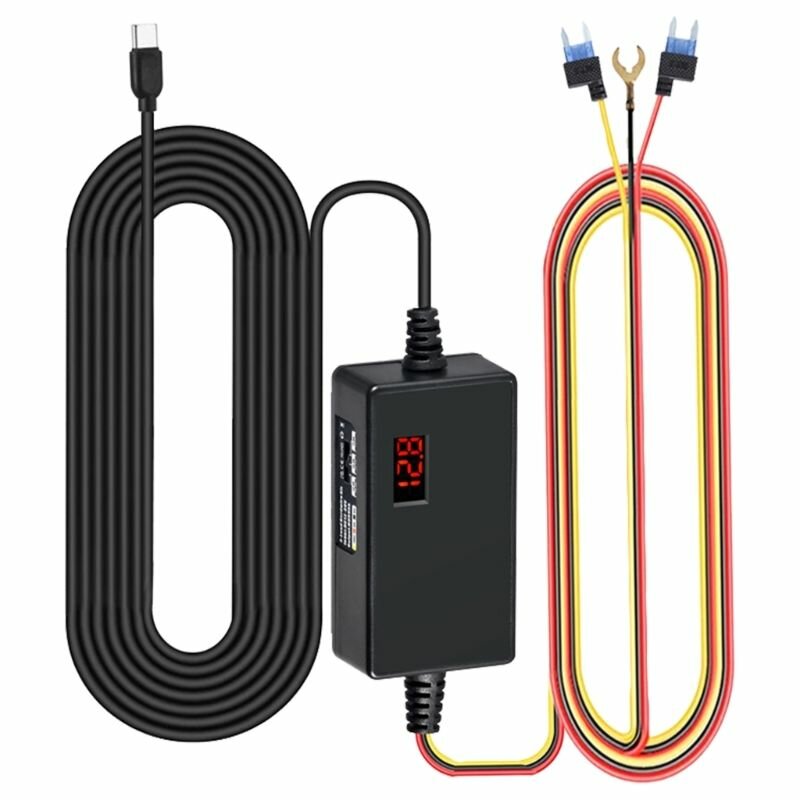 Три -ядро провод кабеля для преобразователя напряжения для автомобильных парковочных ресурсов Системы автомобиль со светодиодным дисплеем и выходным выходом 5 В, Тип - Гетеро
