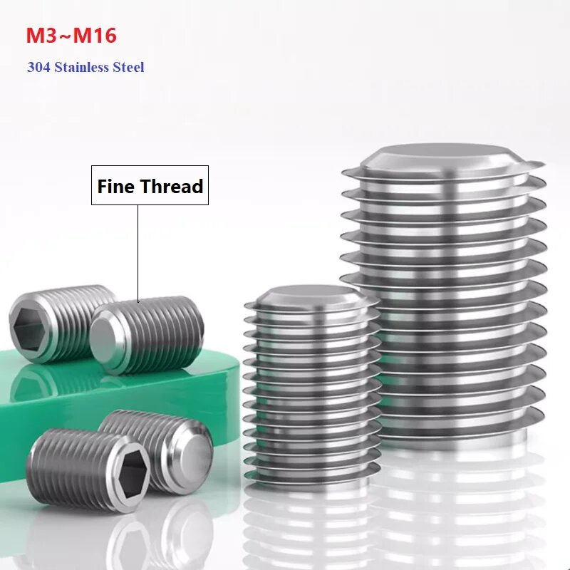 Винты нержавеющая сталь DIN913 M3-M16, 20mm