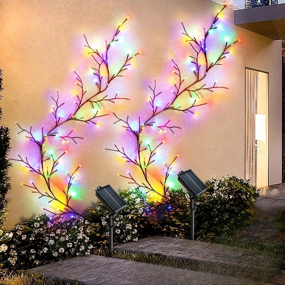 Солнечные гирлянды "Ветка" с 96 LED, Color