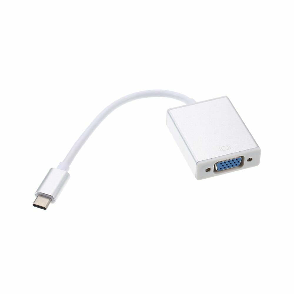 Кабель-адаптер VGA Type-C на женский, конвертер USB-C в VGA, HDTV, замена кабеля