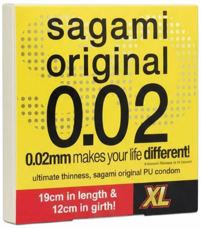Ультратонкие презервативы Sagami Original 002 XL-size Extra Large 1 штука
