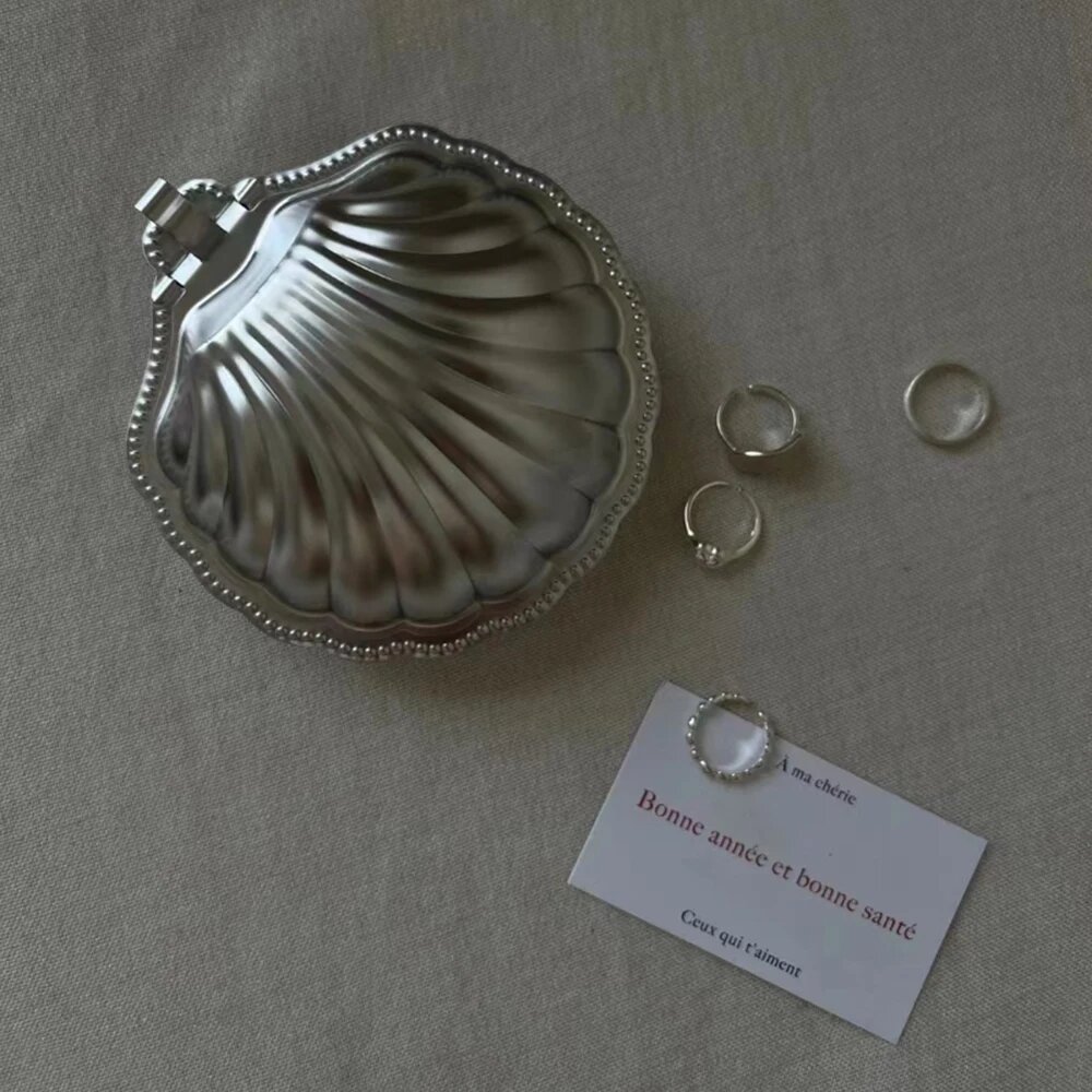 Нержавеющая стальная тарелка в форме раковины B