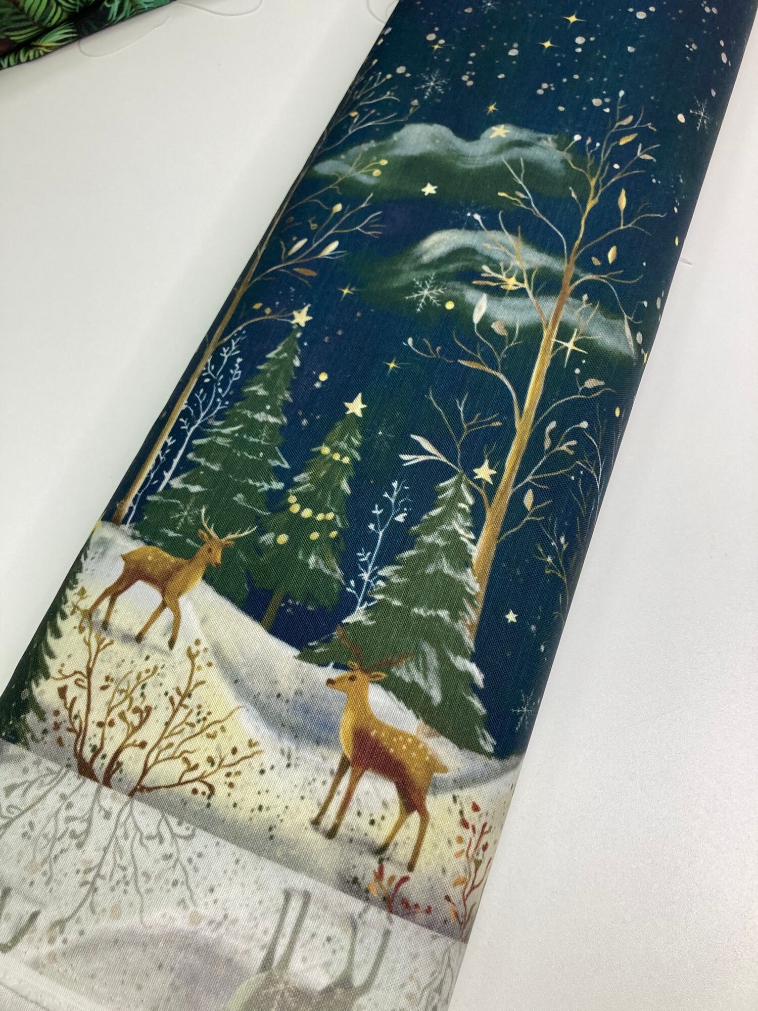 Ткань Duck с водоотталкивающей пропиткой в цвете Северные олени, ширина 180 см, отрез 2м