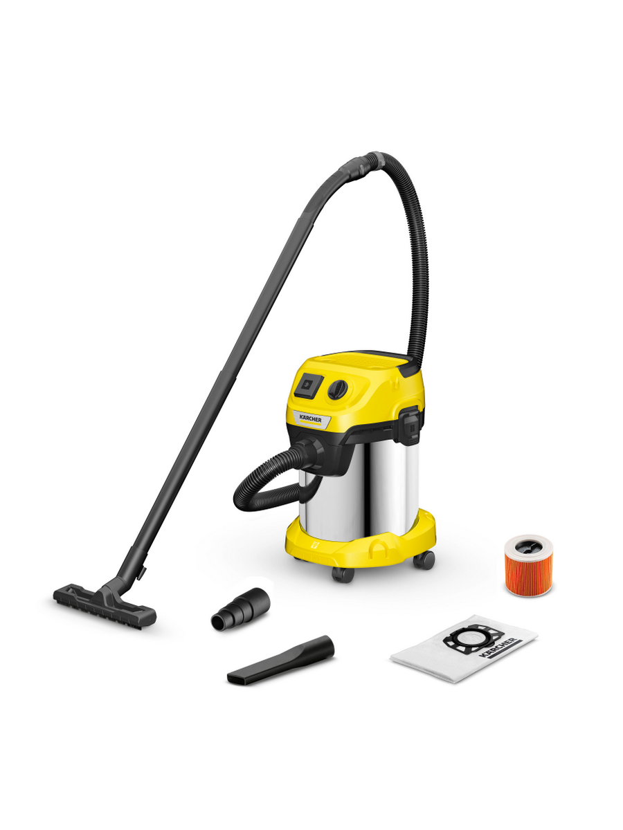Строительный пылесос Karcher WD 3 P S V-17/4/20 Yellow