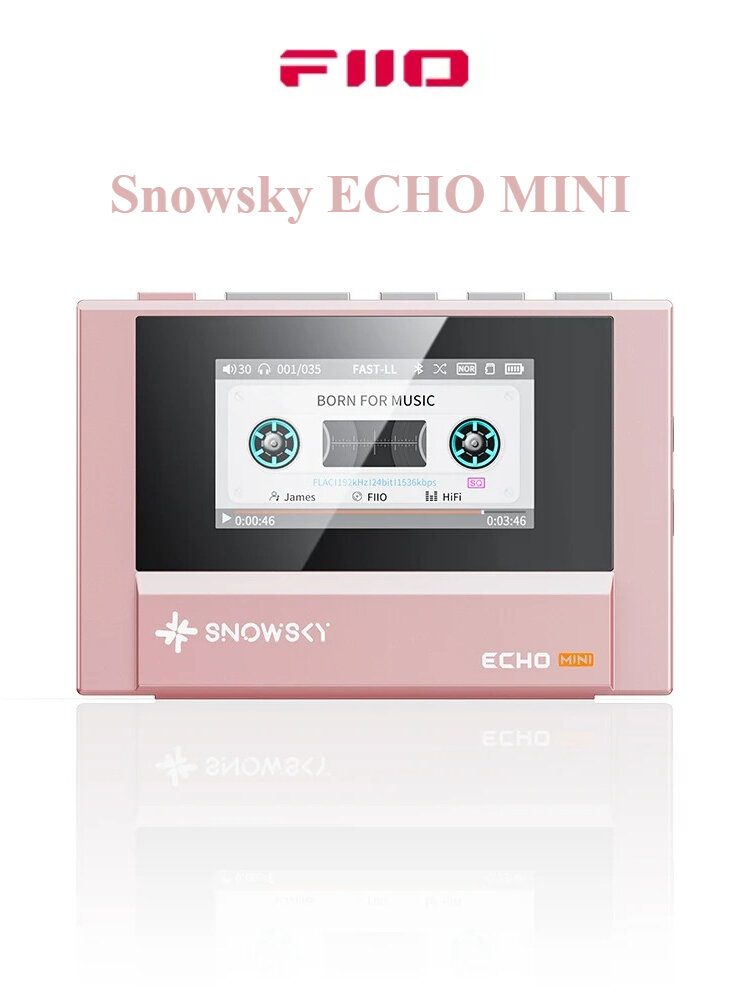 FiiO Snowsky ECHO MINI Портативный Музыкальный Плеер Без Потерь Bluetooth UI С Длительным Сроком Службы Custom Mini MP3