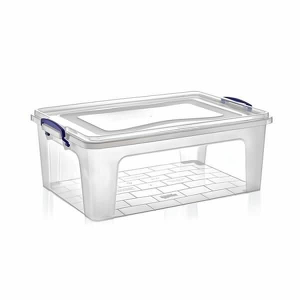 Контейнер для хранения Дунья Догуш Пластик "Клиер", низкий, 21 л, 476х320х184 мм