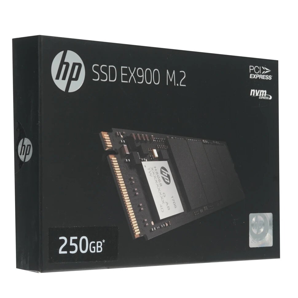 250 ГБ M.2 NVMe накопитель HP EX900 [2YY43AA#ABB], PCIe 3.0 x4