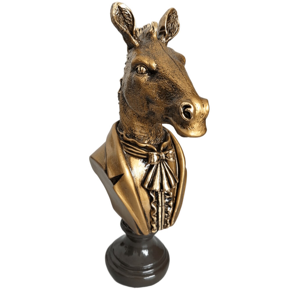 Фигурка Конь (цвет золото) 8х10,5х23 см KSMR-718584/I184