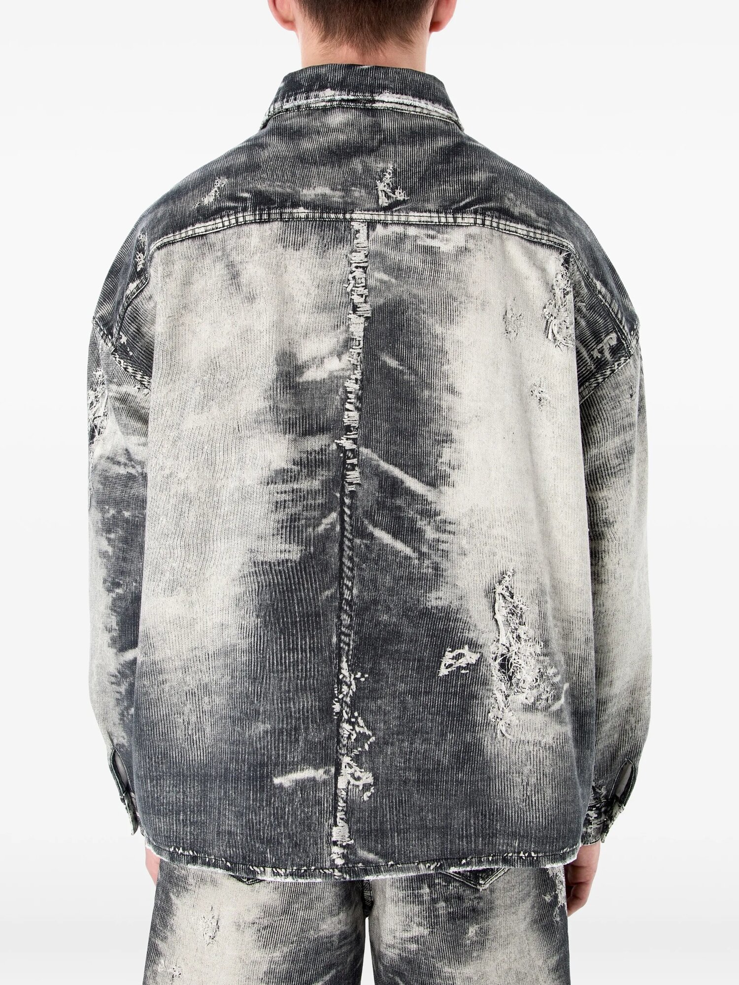 Рубашка CamperLab Distressed denim shirt, размер XL, серый — фото 1