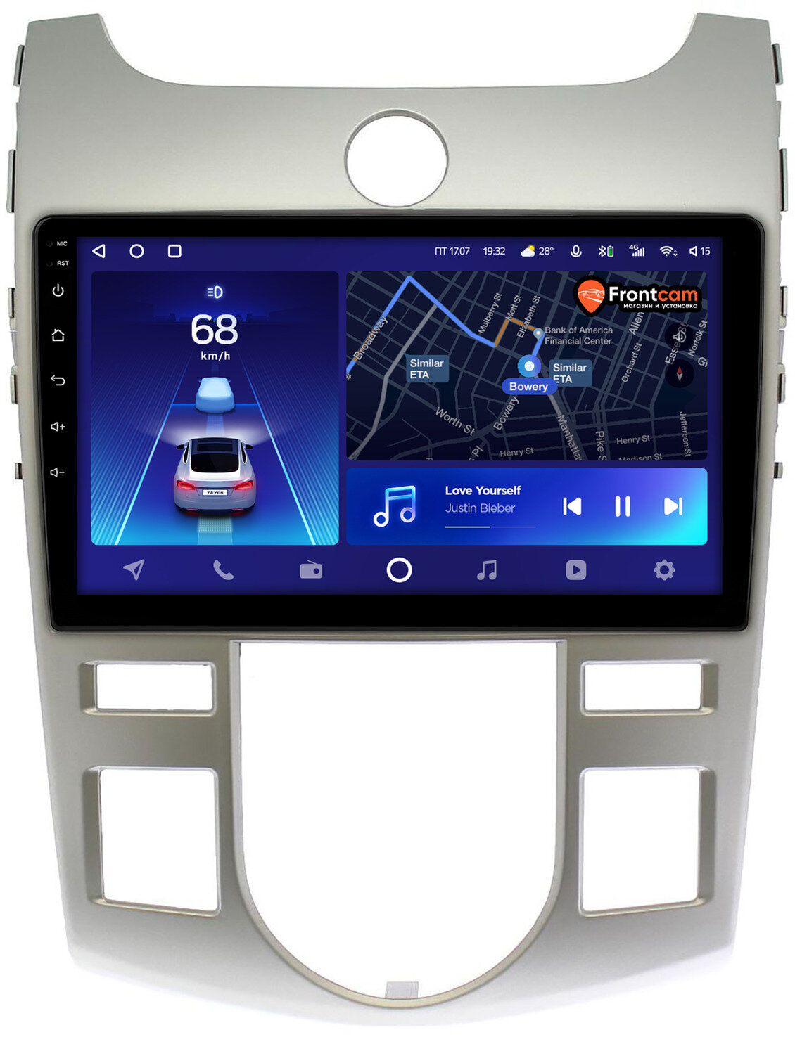 Штатная магнитола Kia Cerato 2 седан, Forte 2008-2013 (с климат-контролем) Teyes CC2 PLUS 4/32 9" RM-9019 Android 10 (4G-SIM, DSP, QLed)