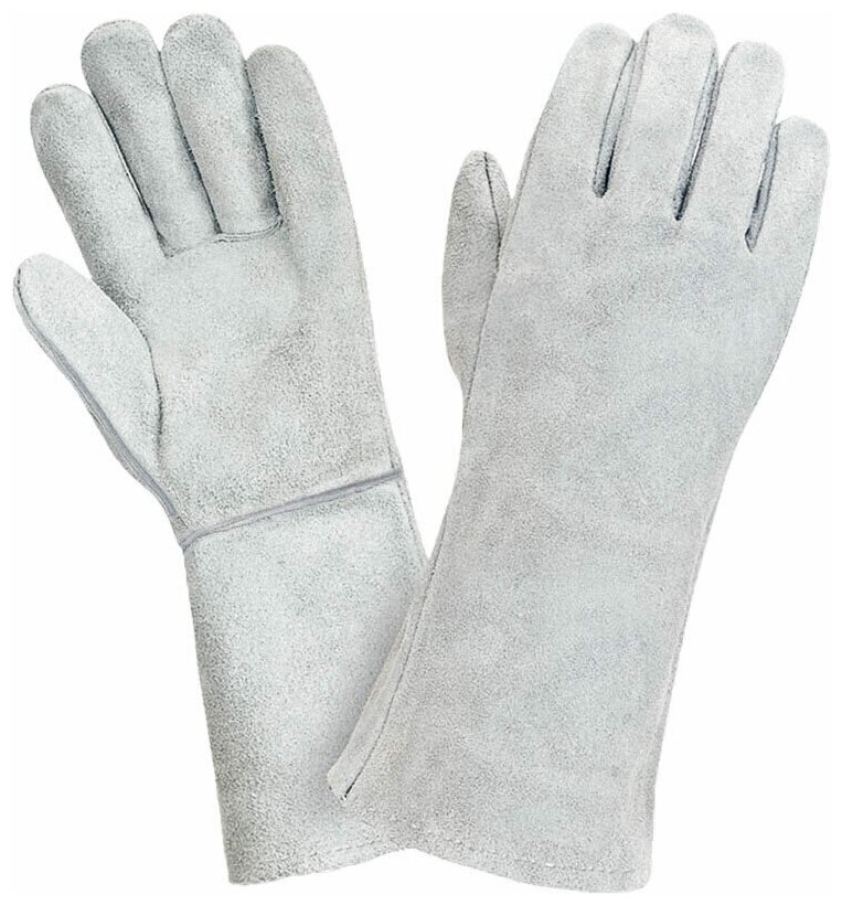 Краги спилковые 5-палые