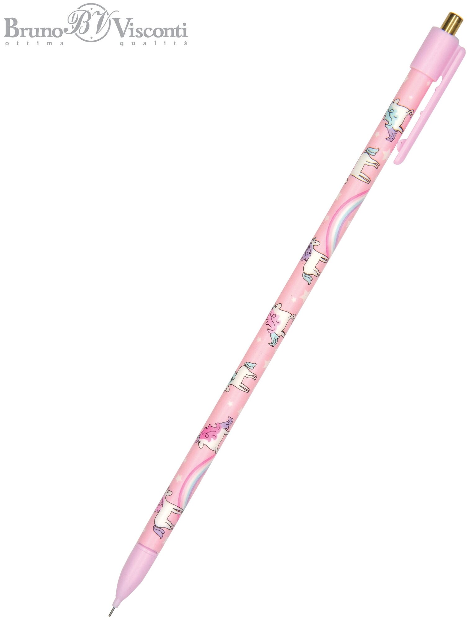 Карандаш механический BrunoVisconti, 0.5 ММ, НВ, MagicGraphix "зефирные животные. Единорог И радуга", Арт. 21-0044/03