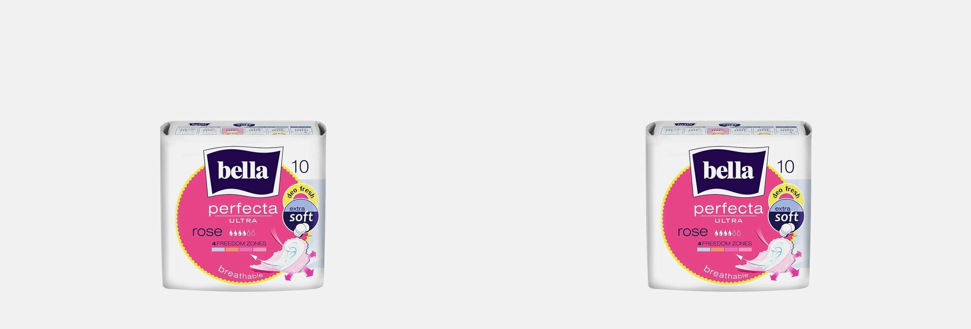 BELLA Прокладки супертонкие PERFECTA ULTRA ROSE DEO, 10шт ,2 уп.